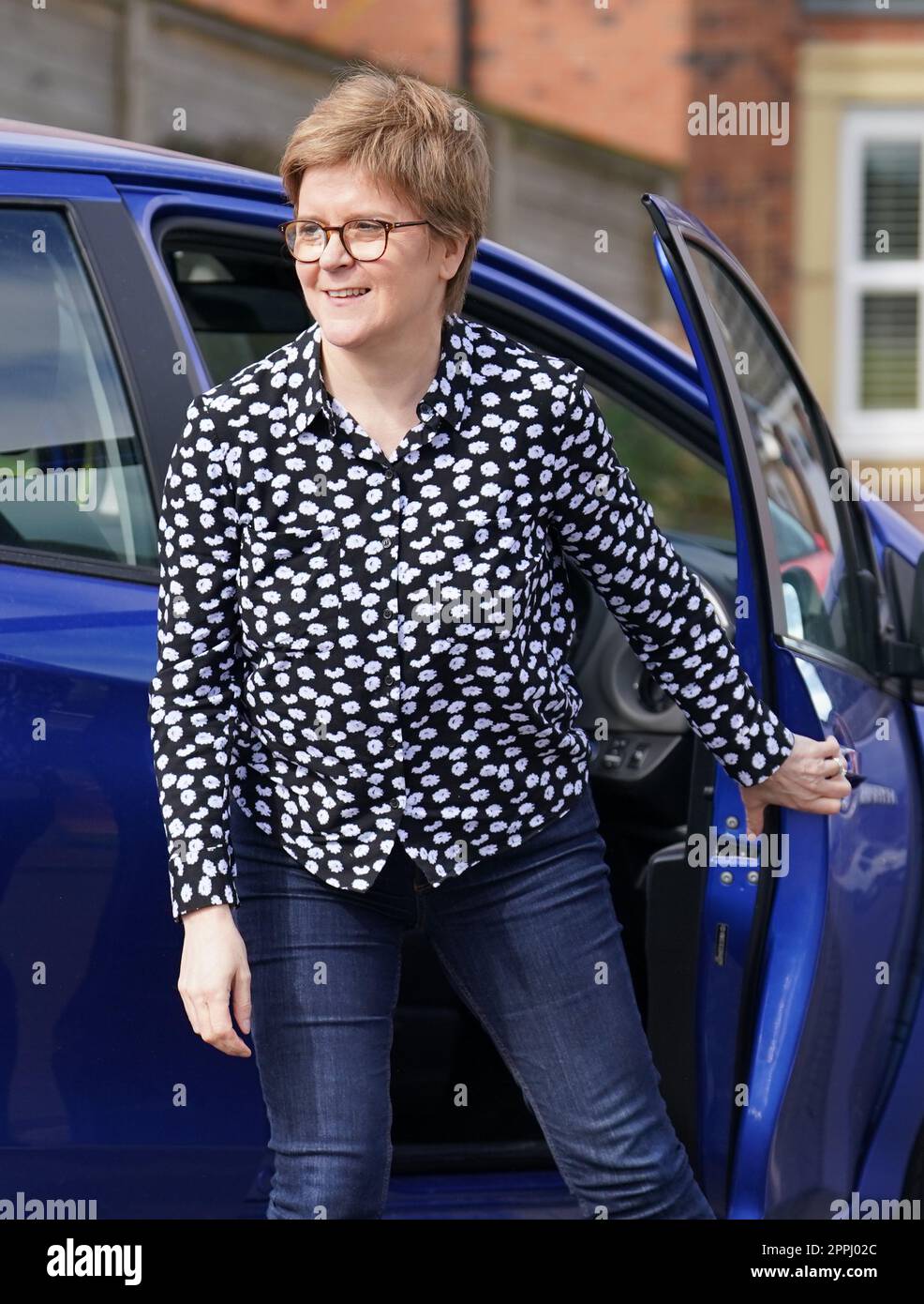 Former Scottish first minister Nicola Sturgeon arrives home in ...