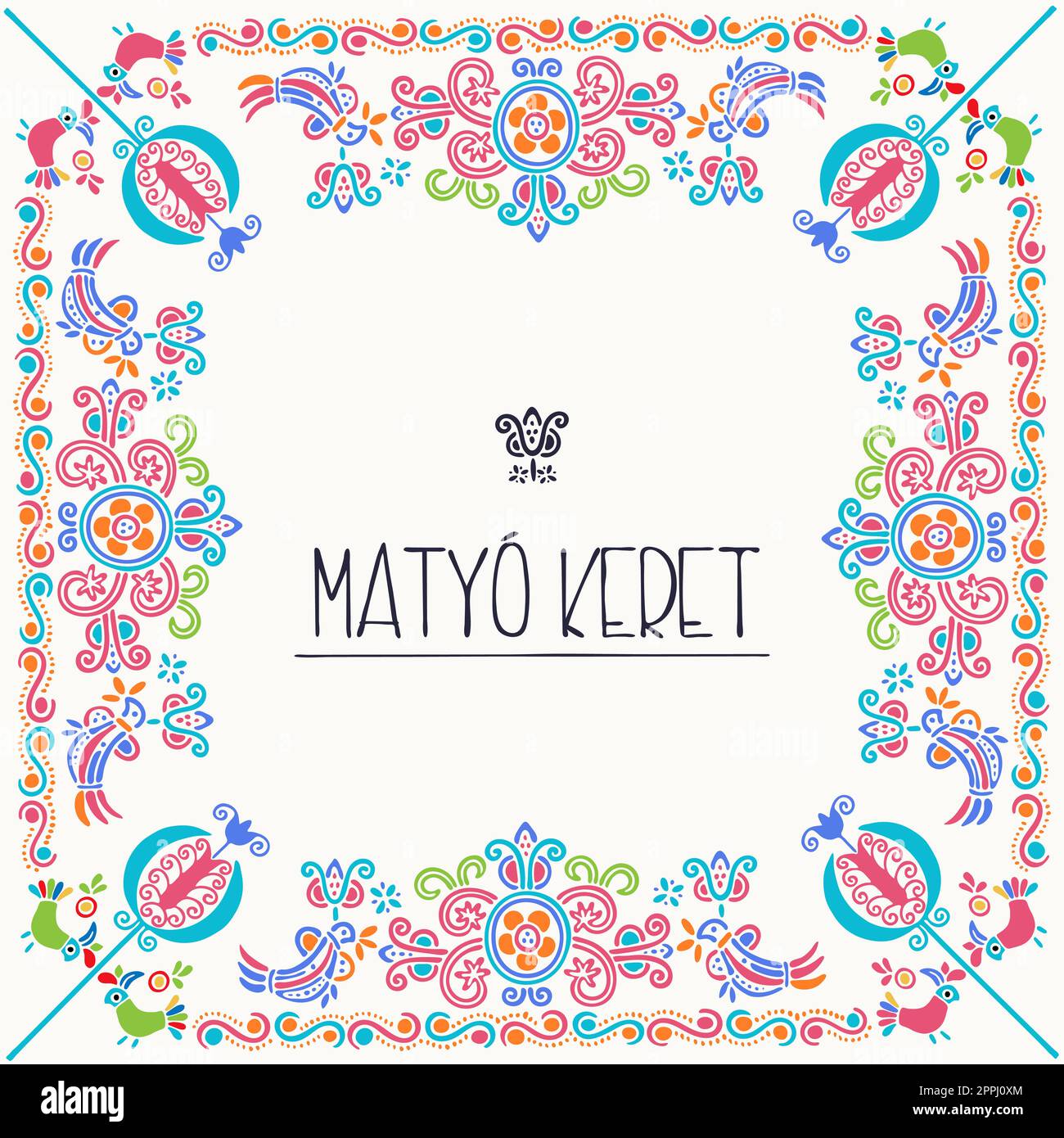 Vector Hungarian traditional frame 2 Stock Vector Image & Art - Alamy