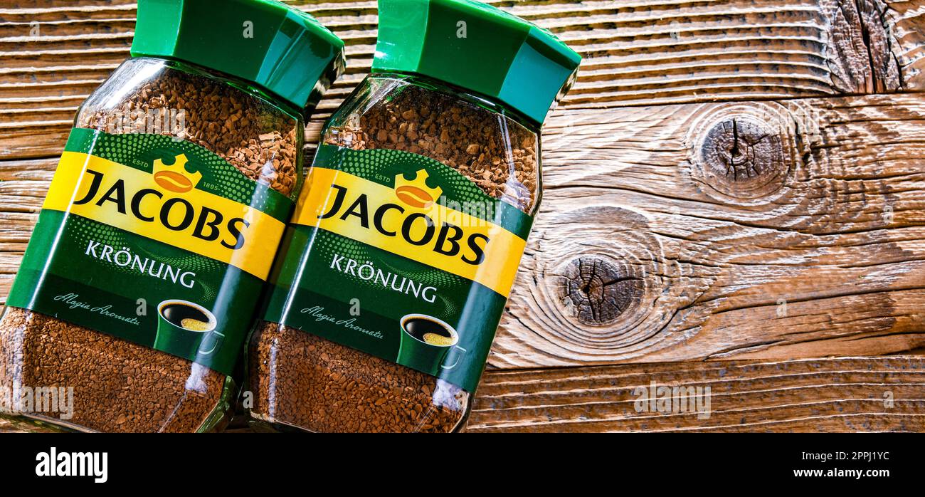 Coffee products of Jacobs Douwe Egberts Stock Photo - Alamy