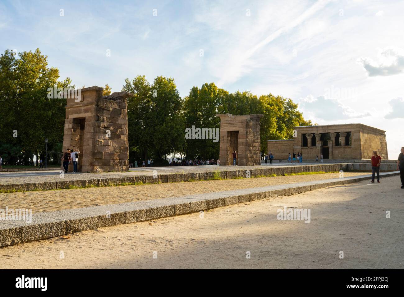 The Egyptian temple of Debod in Madrid, Spain Stock Photo - Alamy