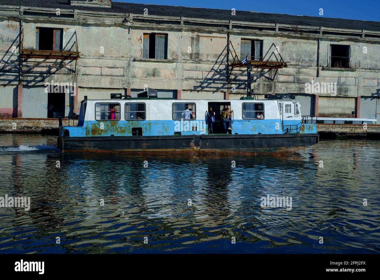 Water ferry taxi, Havana Stock Photo - Alamy