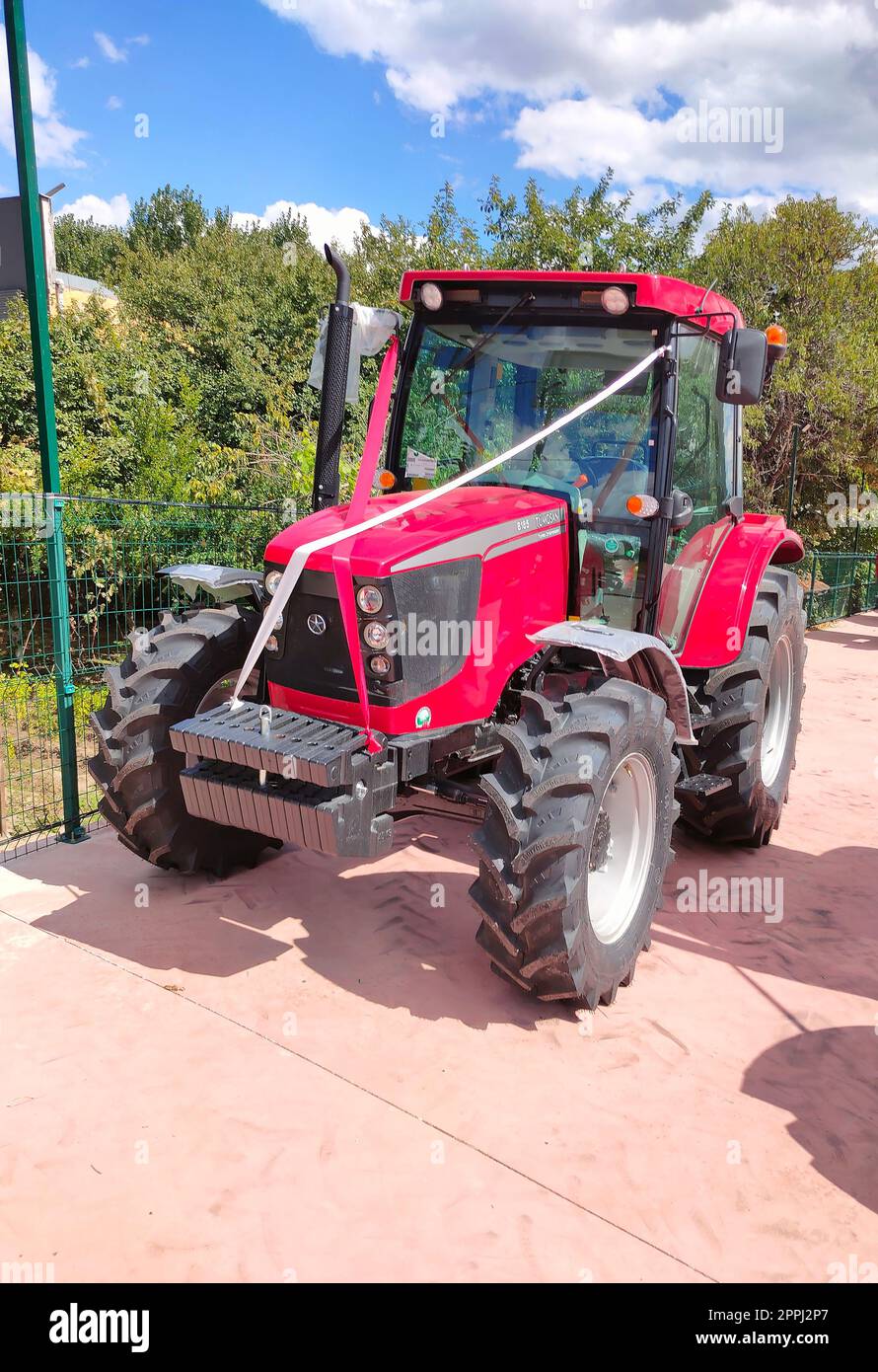 Chorlu, Turkey - September 13, 2022: Turkish tractor Tumosan in a ...