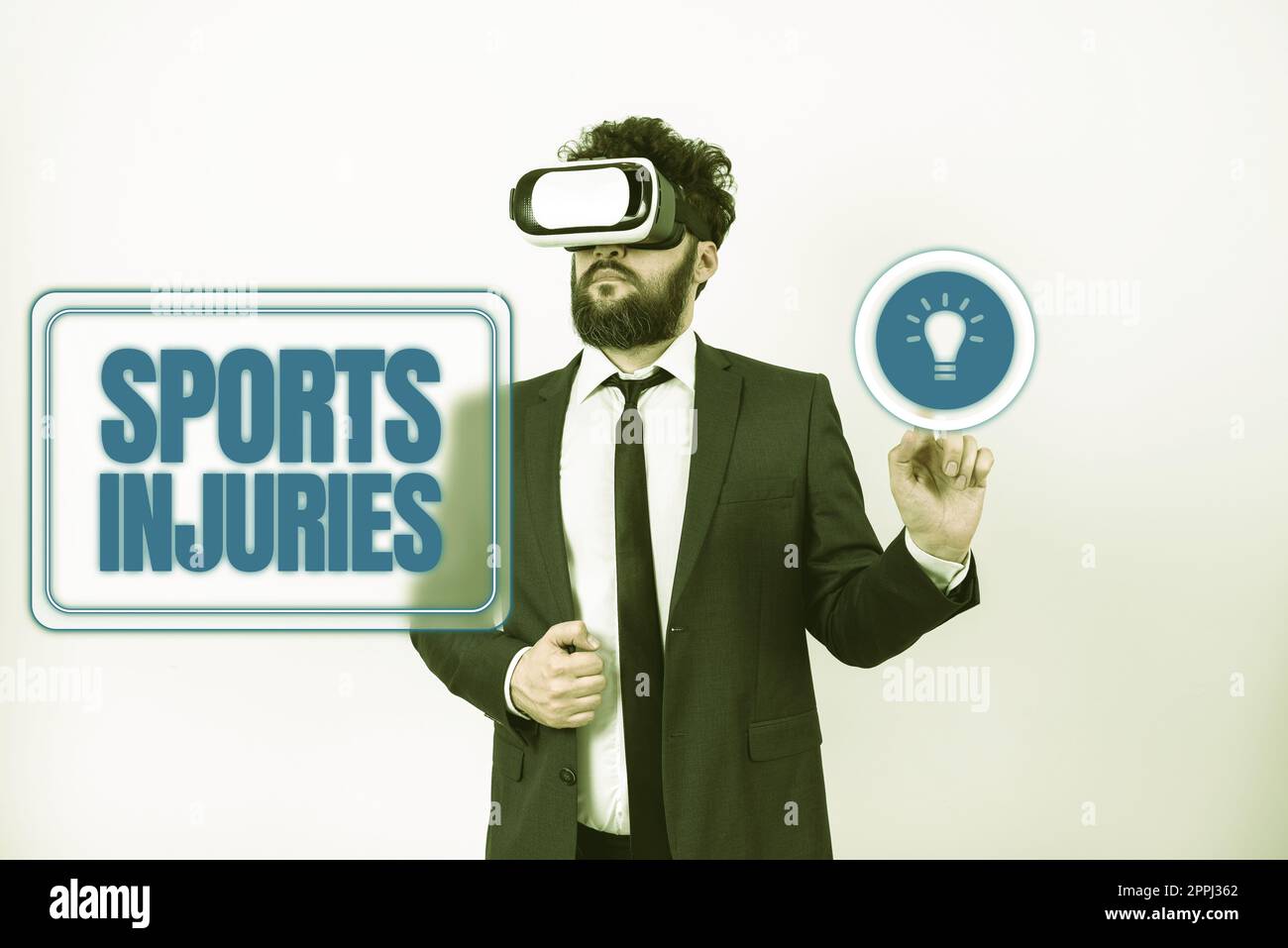 Text sign showing Sports Injuries. Word Written on program that helps ...