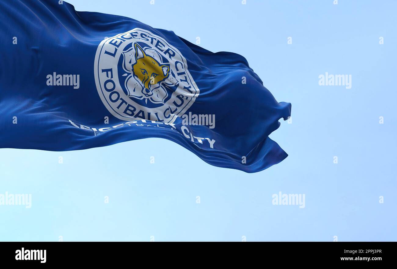 Leicester city football club flag hi-res stock photography and images ...