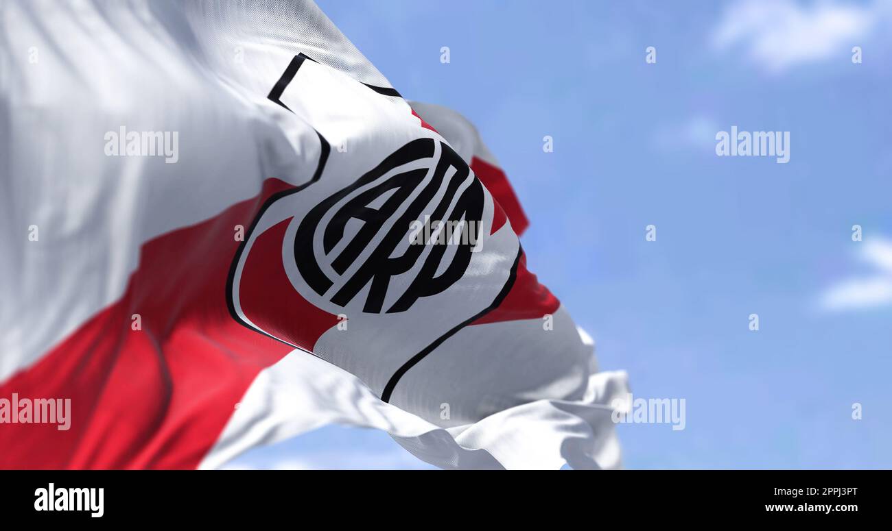 The River Plate flag waving in the wind Stock Photo - Alamy