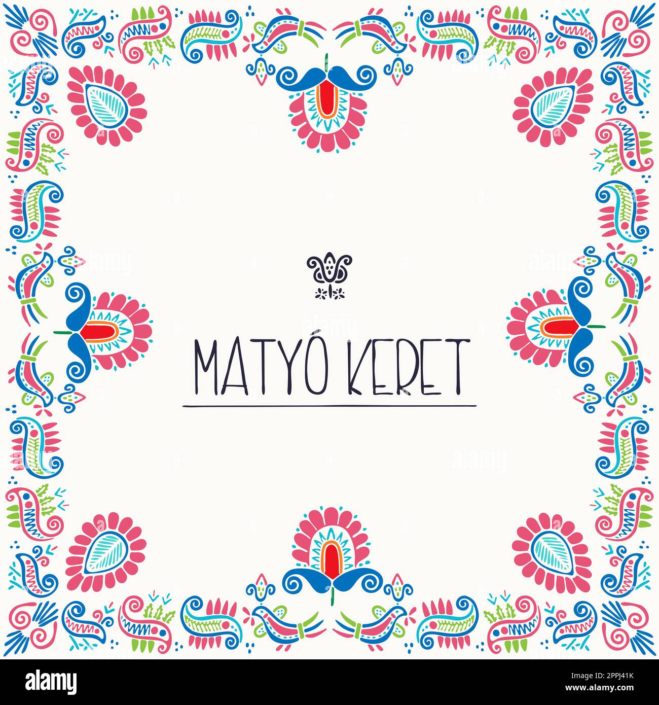 Vector Hungarian traditional frame 3 Stock Vector Image & Art - Alamy