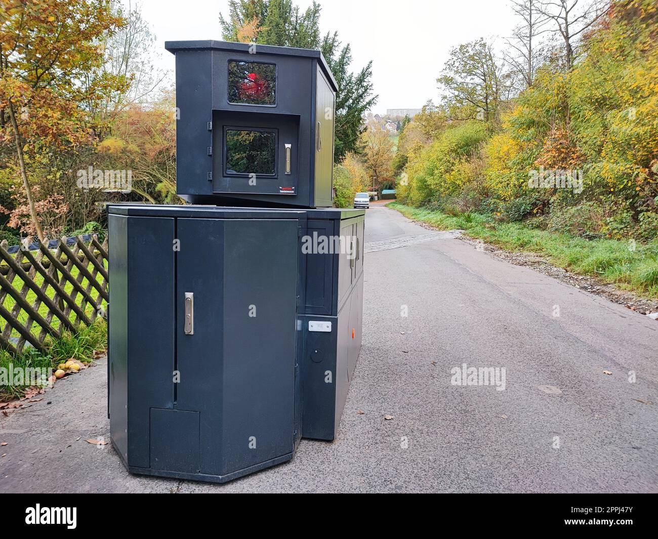 traffic control on a road Stock Photo - Alamy