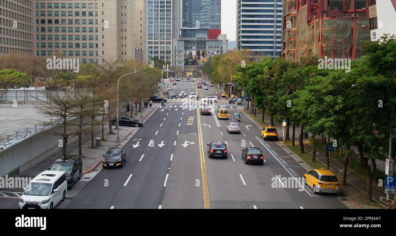 Taipei, Taiwan 20 March 2022: Xinyi district in Taipei city Stock Photo ...