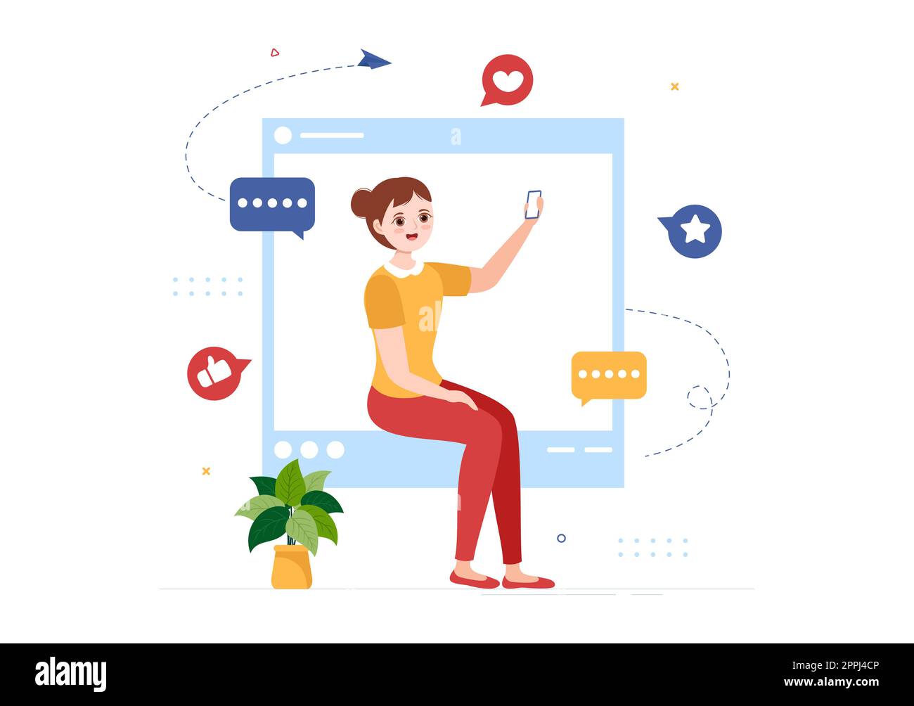 Celebrity Influencer with Posts on Internet for Advertising Marketing ...