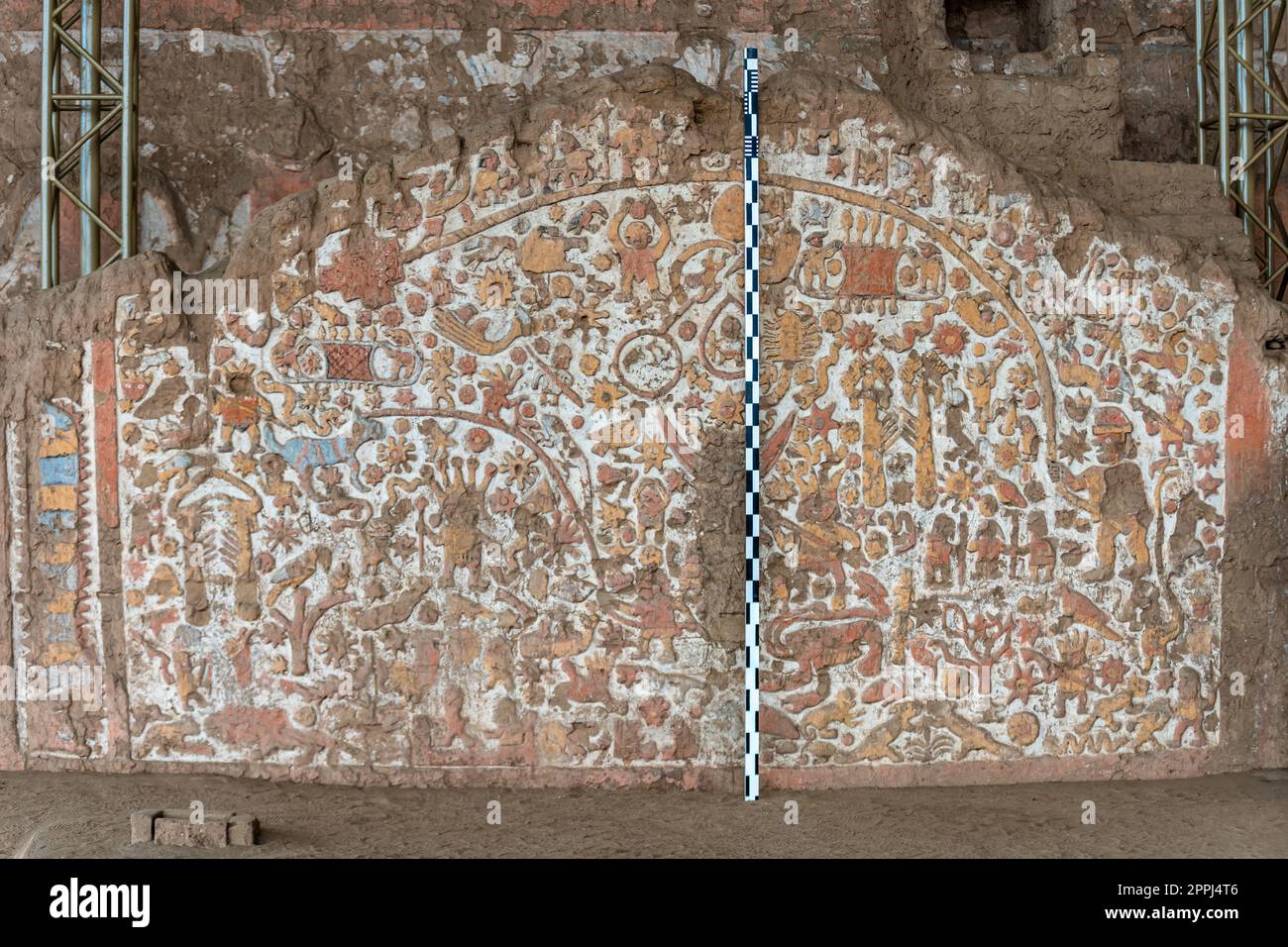 Trujillo, Peru - September 18, 2022: Huaca de la Luna archaeological ...