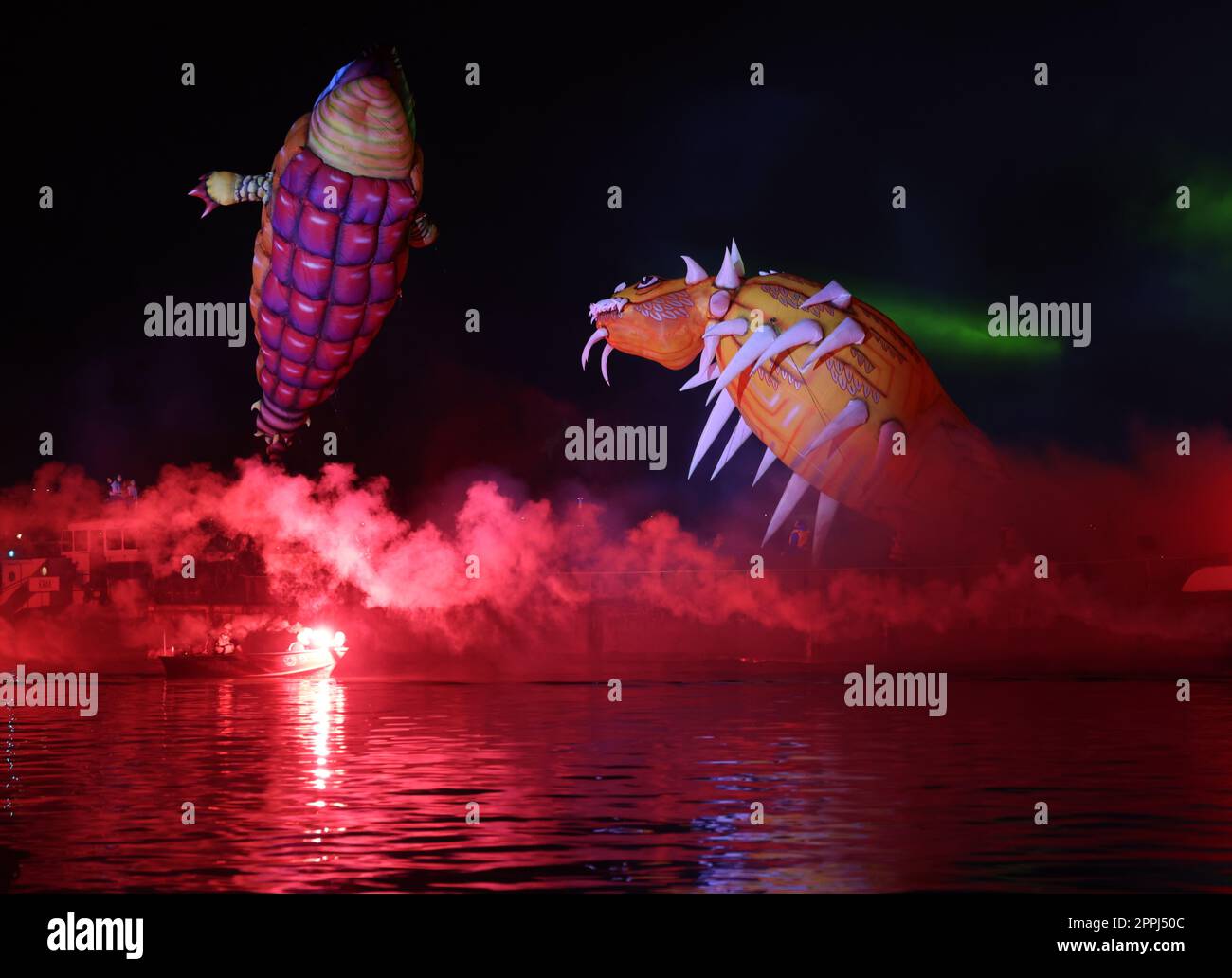 Great Dragon Parade in Cracow Stock Photo - Alamy