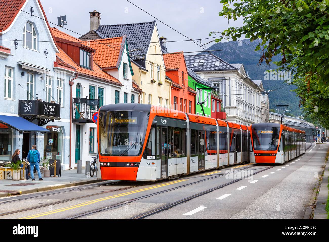 Bybanen Bergen light rail public transport transit transportation in ...