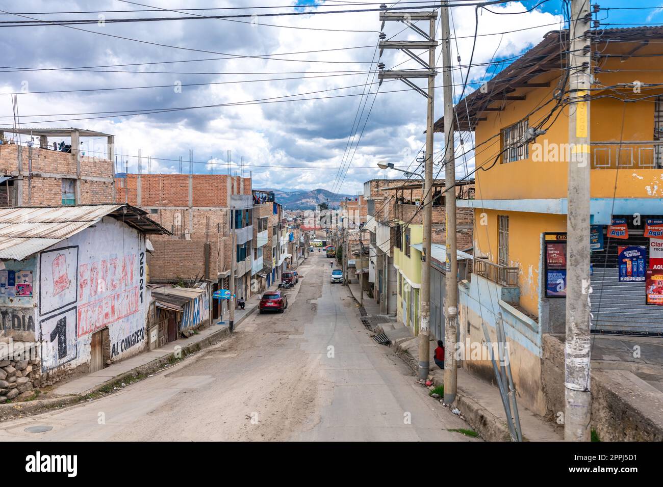 Peru - September 19, 2022: street of the Peruvian countryside in South ...