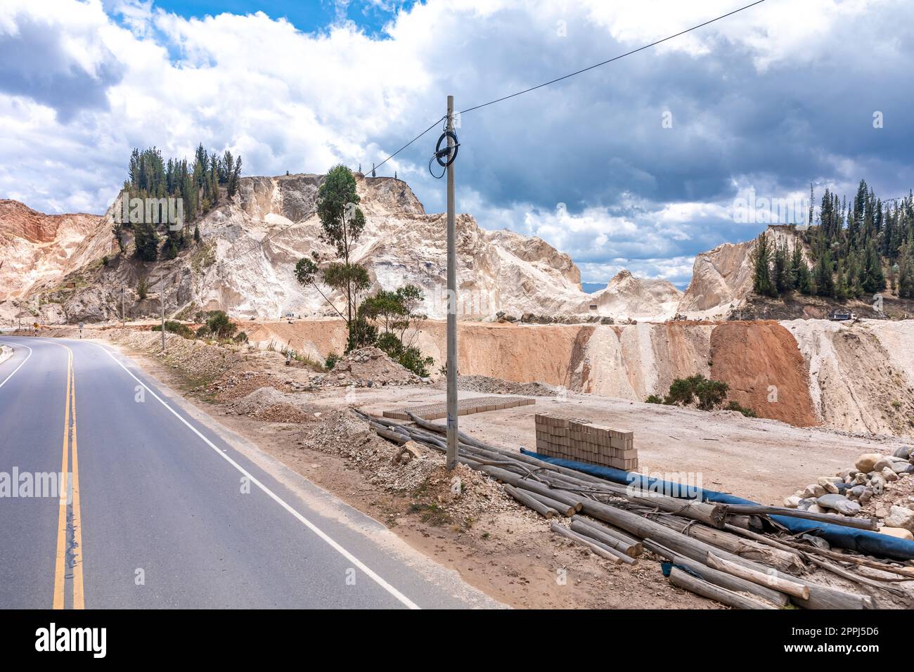 quarry for extracting sand, gravel and stone Stock Photo - Alamy
