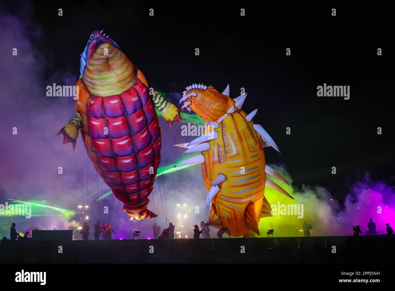 Great Dragon Parade in Cracow Stock Photo - Alamy
