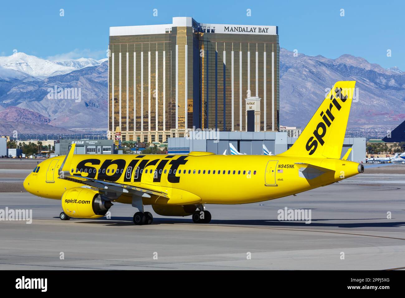 Spirit Airbus A320neo airplane at Las Vegas airport in the United ...
