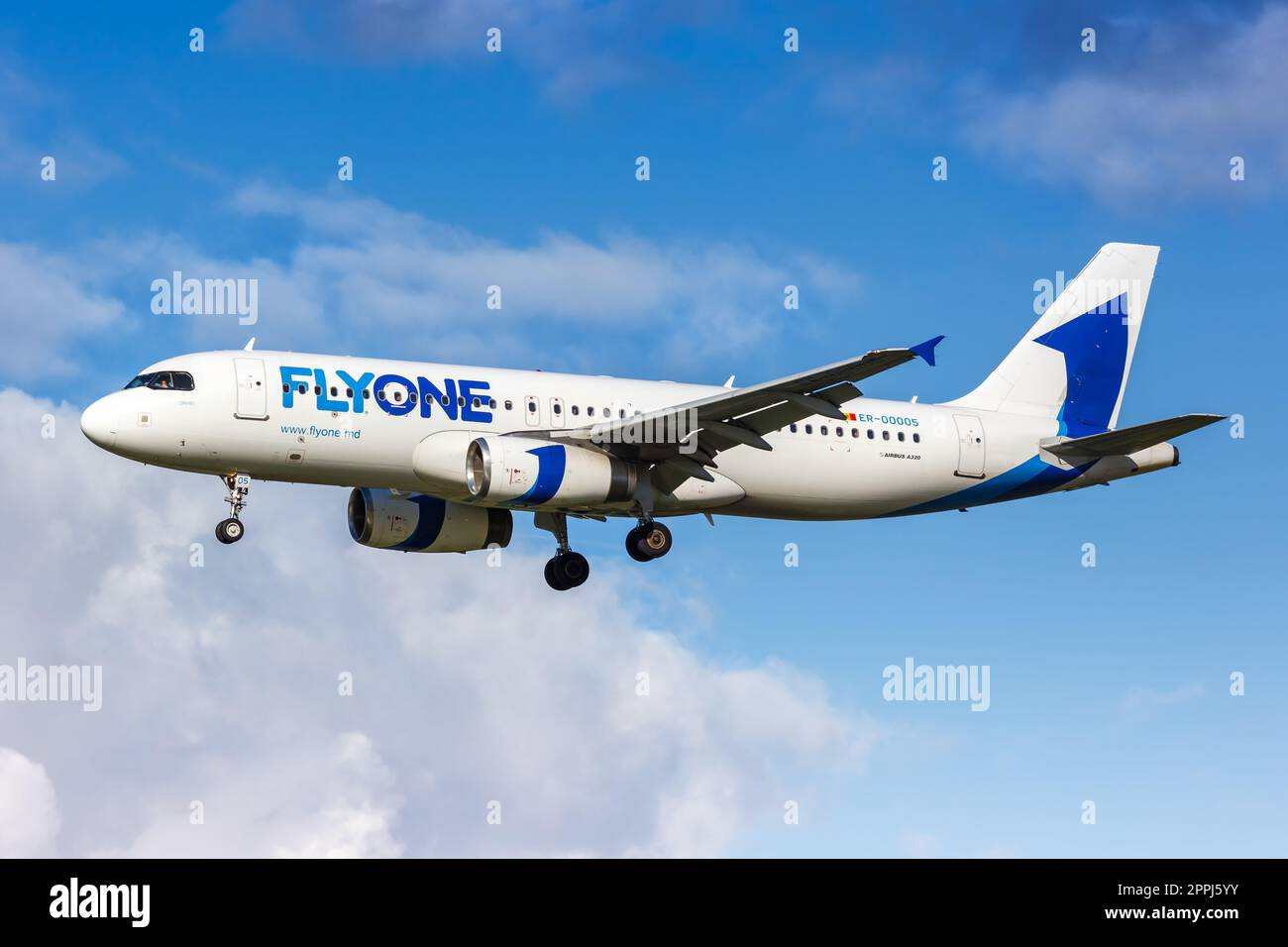 FlyOne Airbus A320 airplane at Amsterdam Schiphol airport in the ...