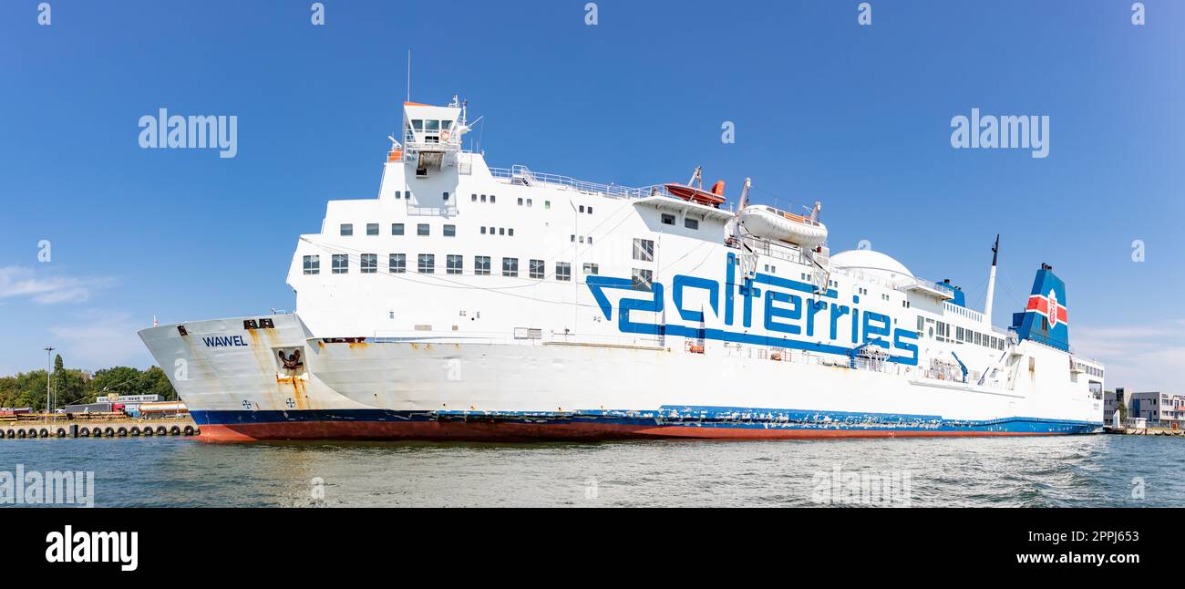 Passenger and Ro-Ro Cargo Ship Stock Photo - Alamy