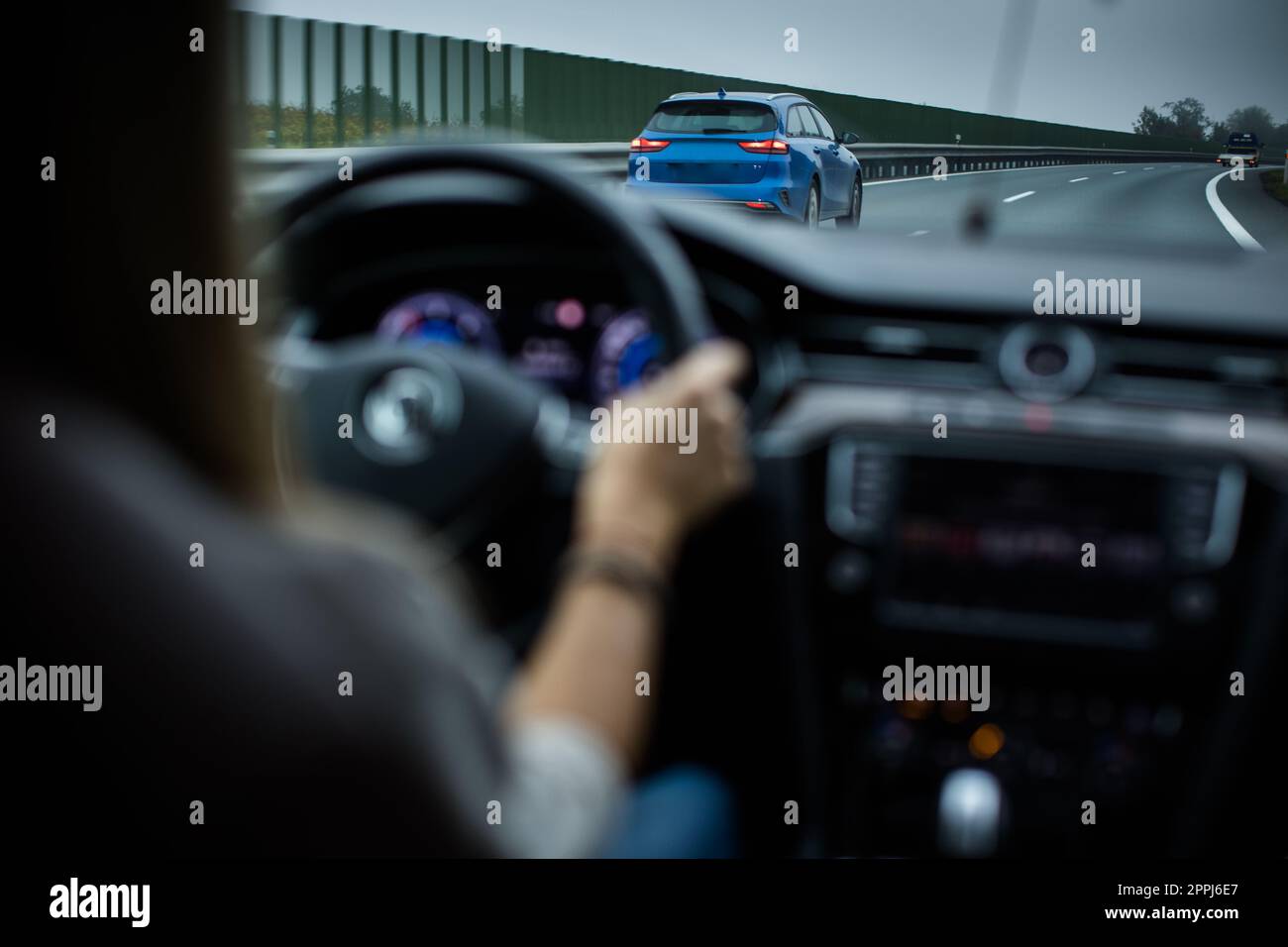 Cars driving fast on the highway (shallow DOF Stock Photo - Alamy