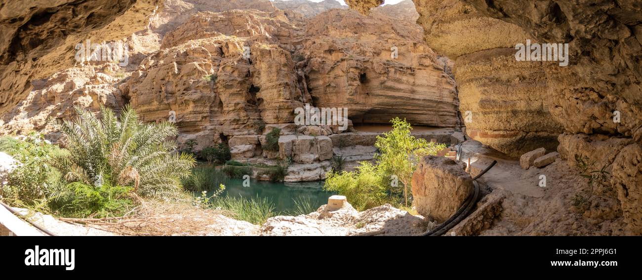 Wadi Shab Valley in Oman Stock Photo - Alamy