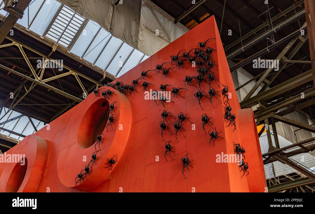 NDSM Spiders Art Installation Stock Photo - Alamy