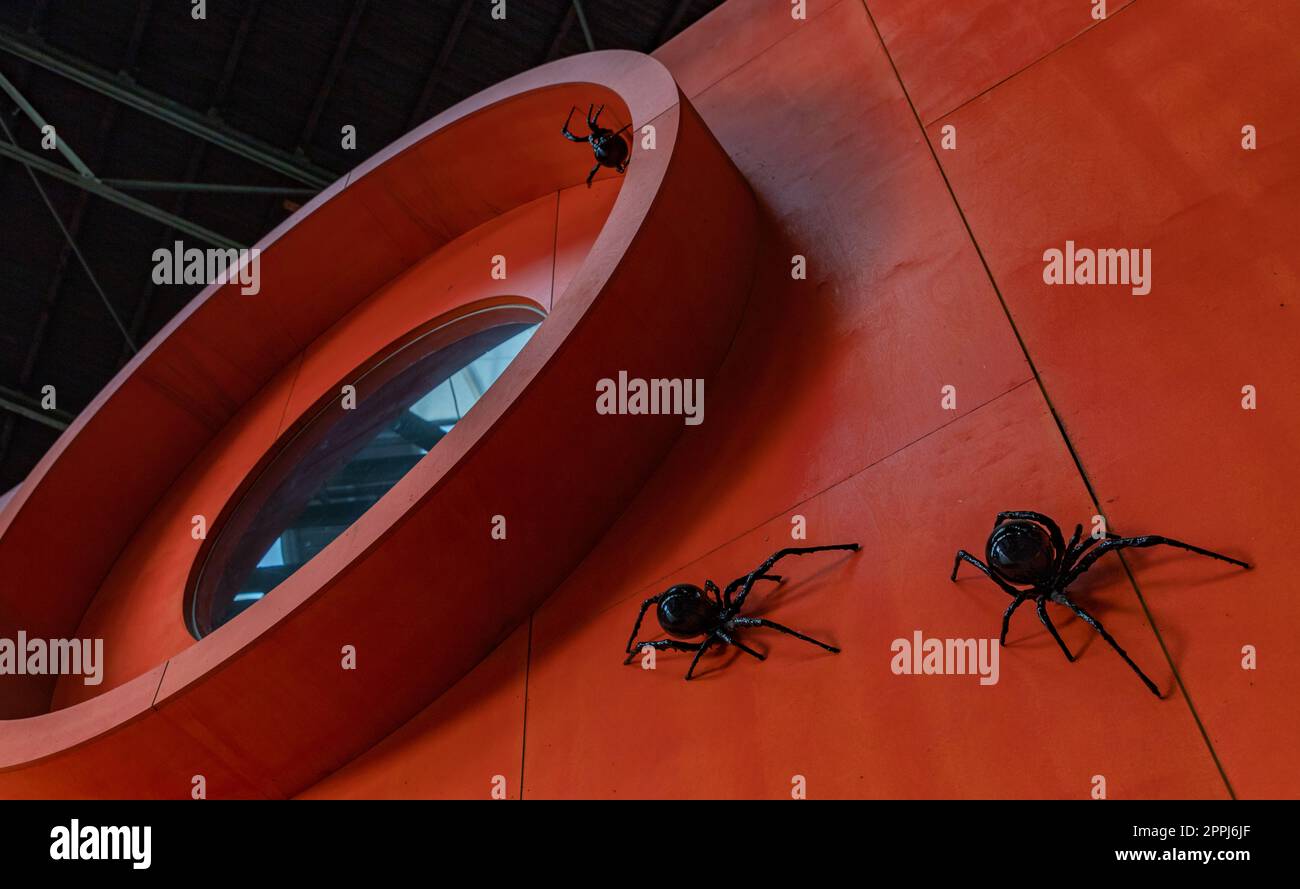 NDSM Spiders Art Installation Stock Photo - Alamy