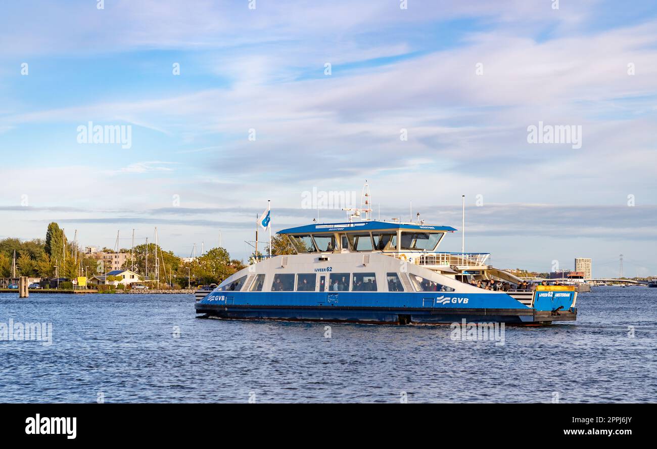 Amsterdam GVB Ferry Stock Photo - Alamy