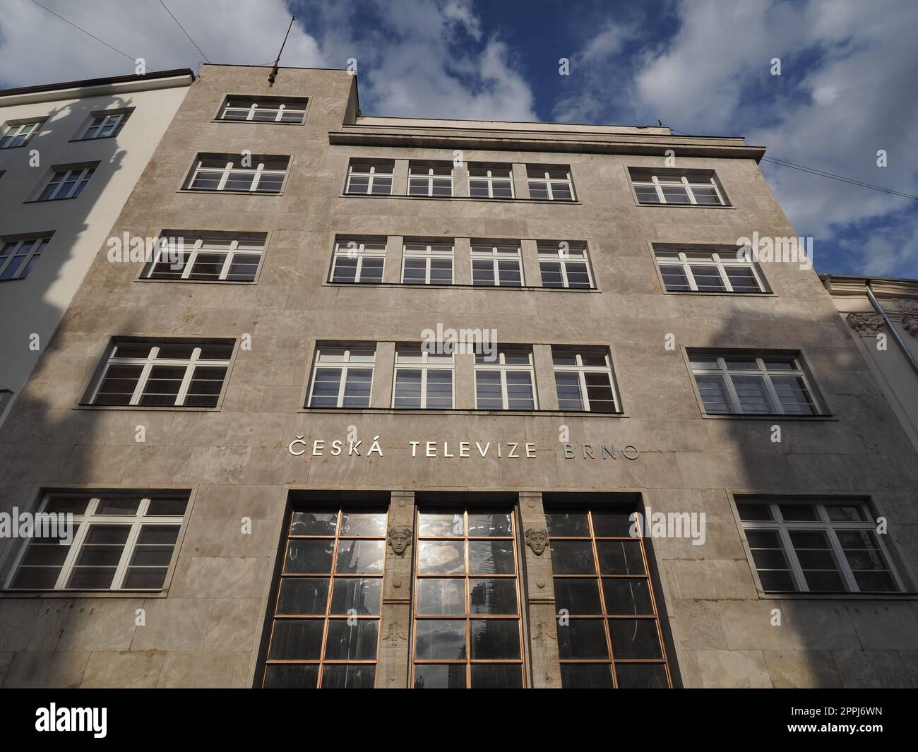 Ceska televize transl. Czech television in Brno Stock Photo - Alamy