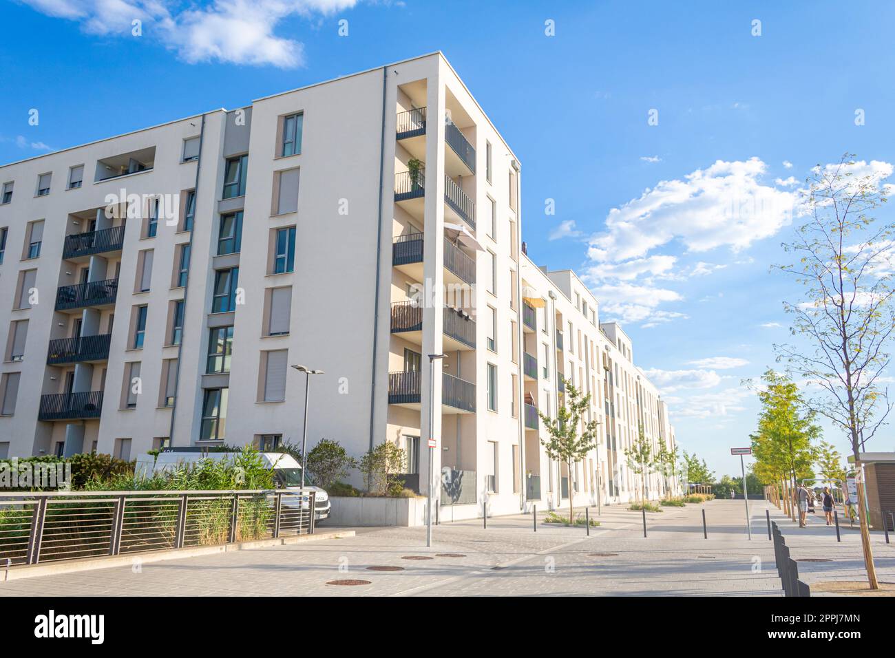 modern Passive house development area in Germany Stock Photo - Alamy