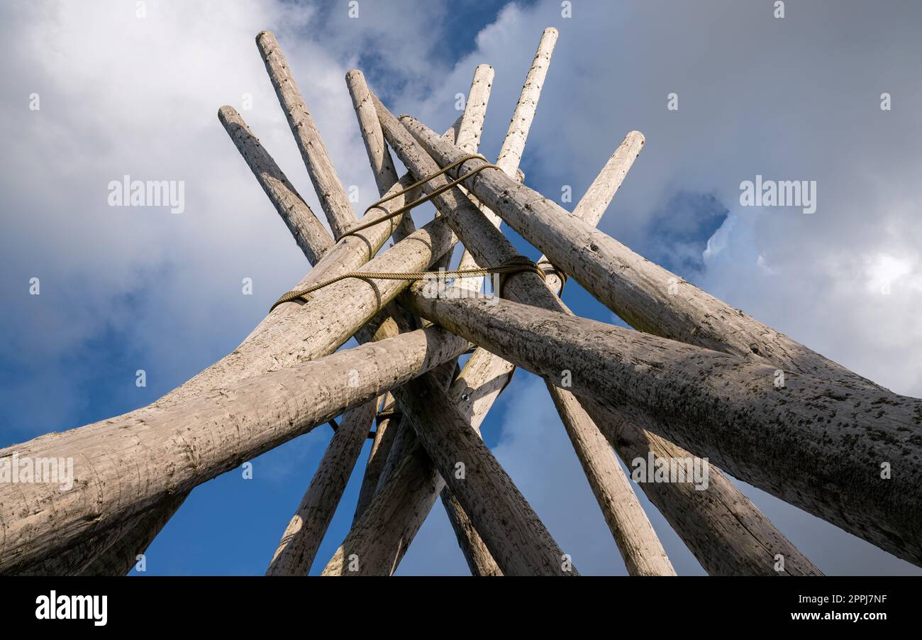 Kyrill gate, Brilon, Sauerland, Germany Stock Photo - Alamy