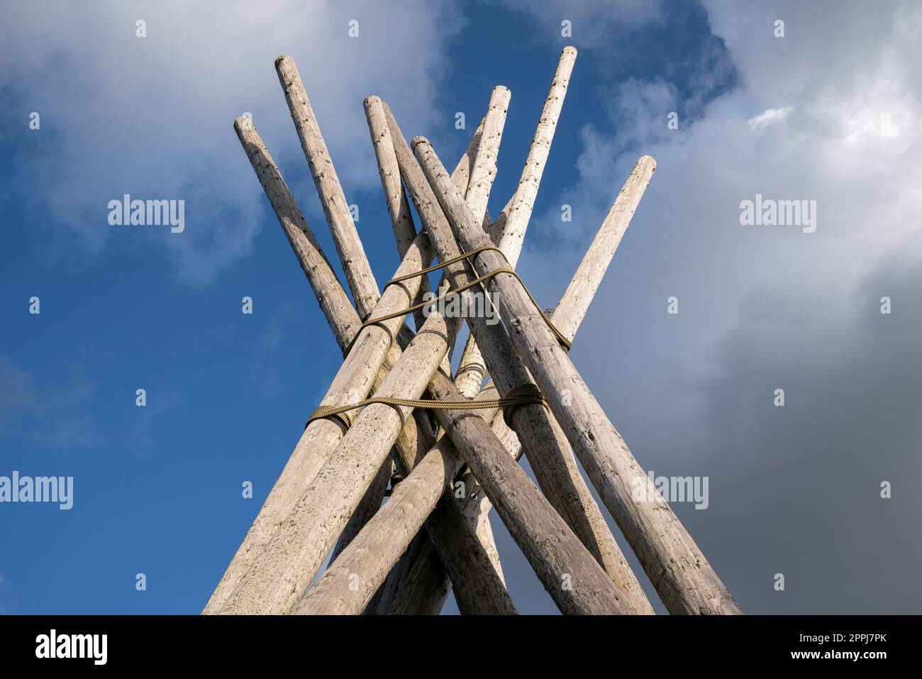 Kyrill gate, Brilon, Sauerland, Germany Stock Photo - Alamy