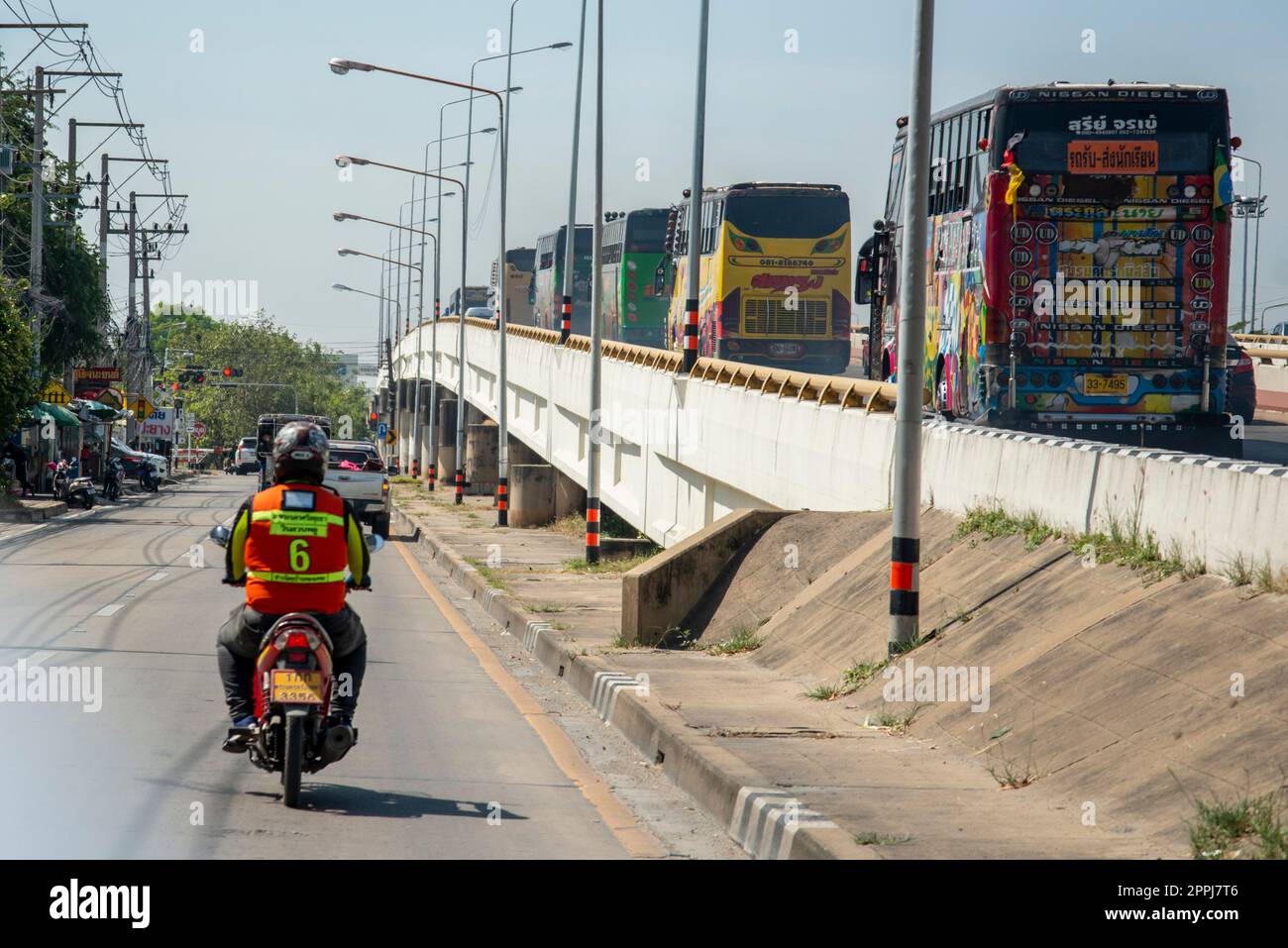THAILAND AYUTTHAYA TOURISM BUS Stock Photo - Alamy