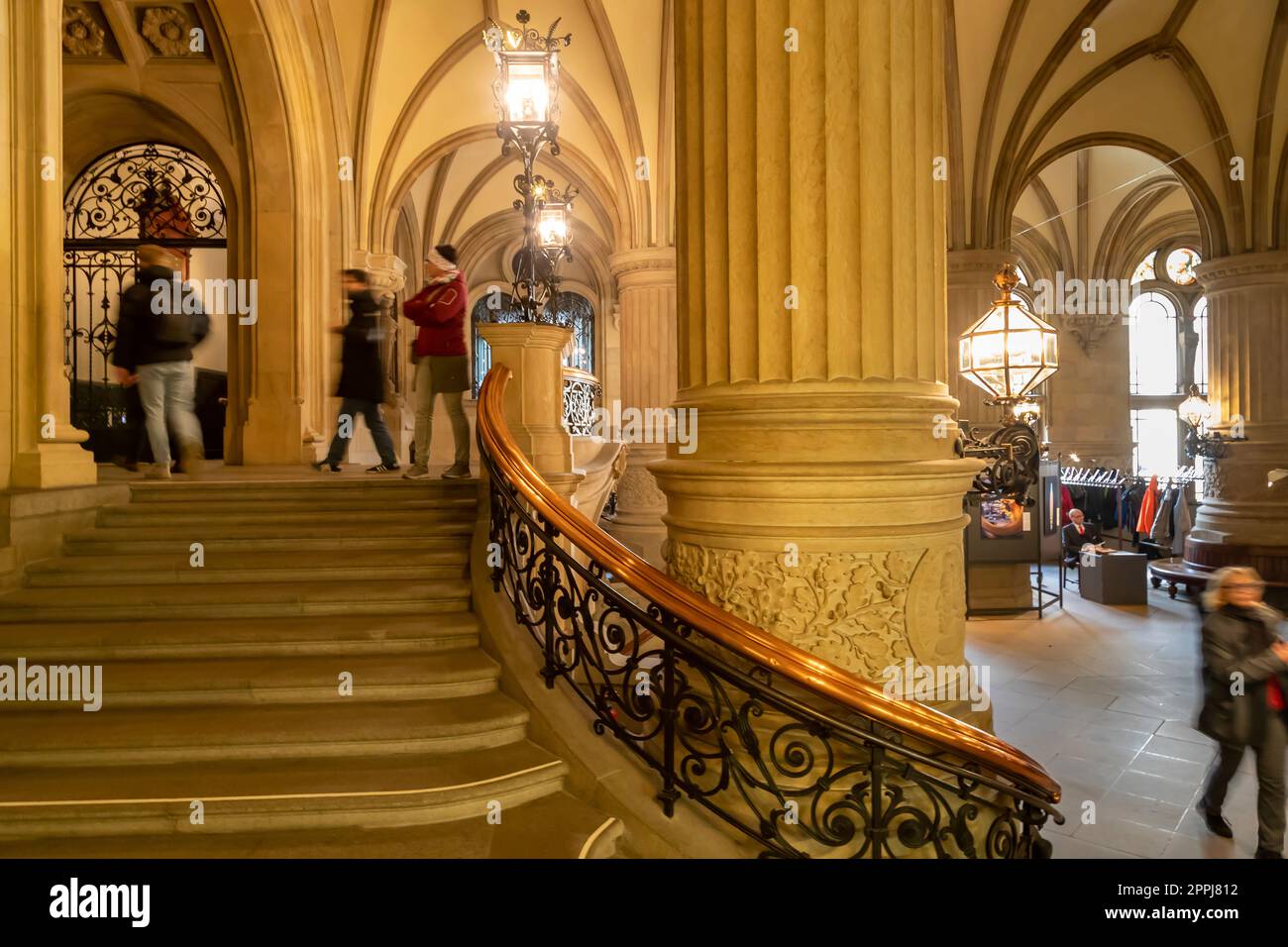 Renaissance staircase town hall hi-res stock photography and images - Alamy