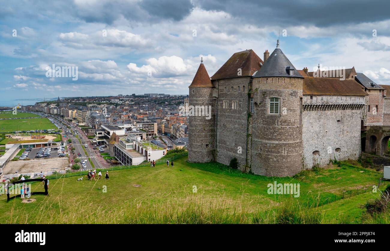 The castle Dieppe in Normandy Stock Photo - Alamy
