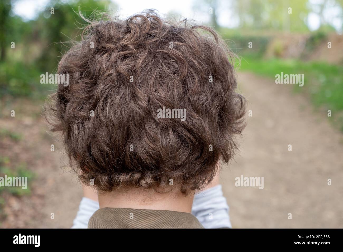 back view of the young boy head Stock Photo - Alamy