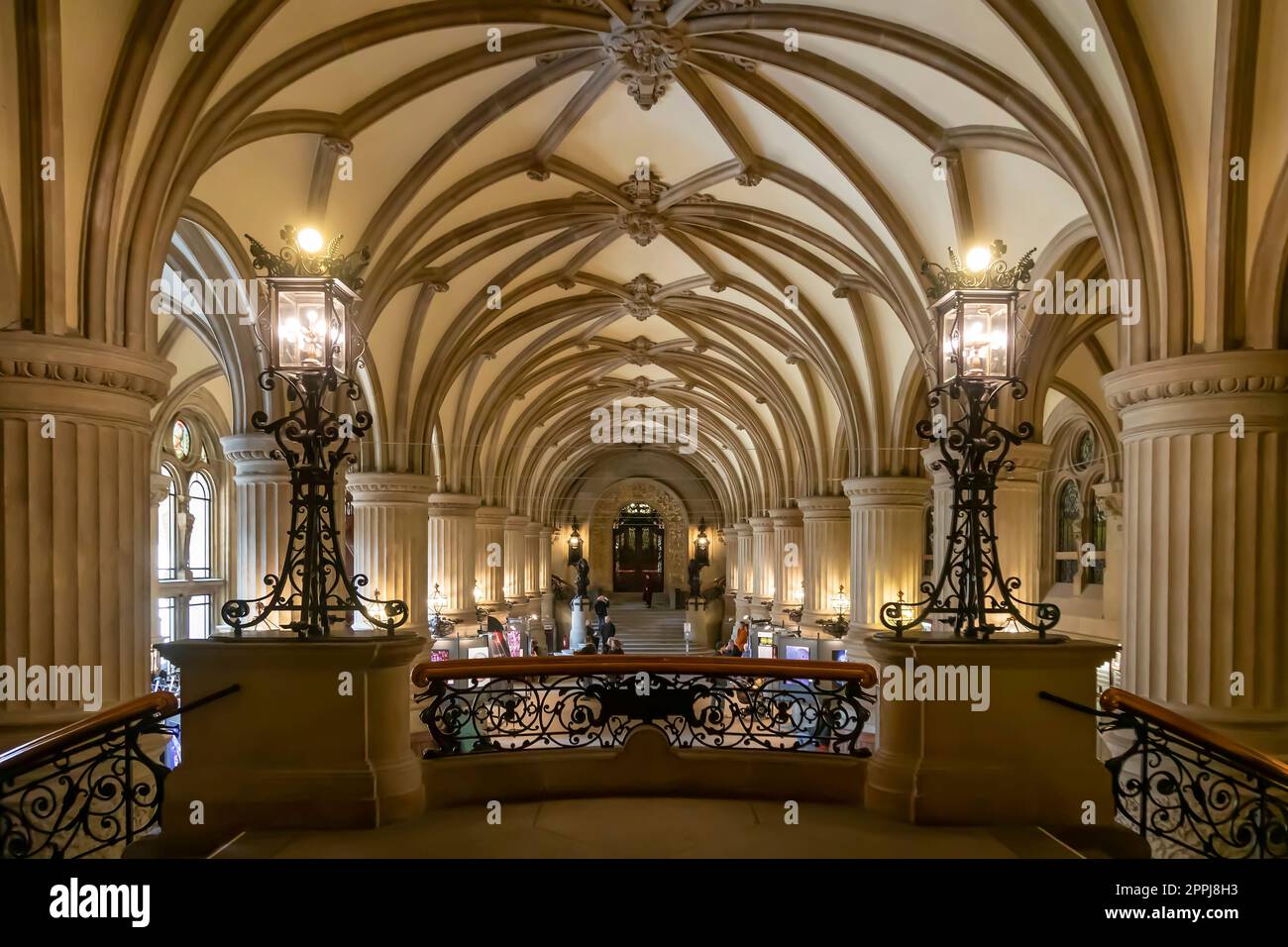 The main hall inside The Town Hall Hamburg, Germany Stock Photo - Alamy