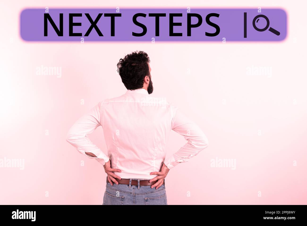 Text sign showing Next Steps. Word Written on numper of process going ...