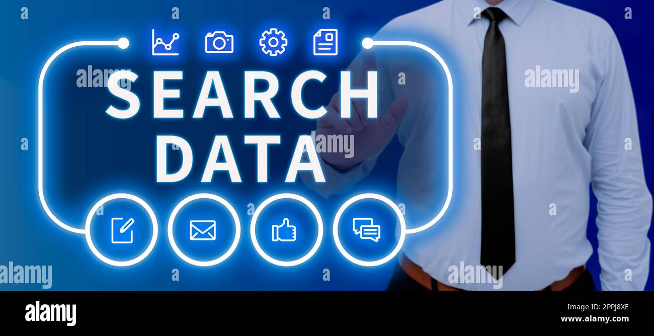 Inspiration Showing Sign Search Data Concept Meaning Efficient Retrieval Of Specific Items From