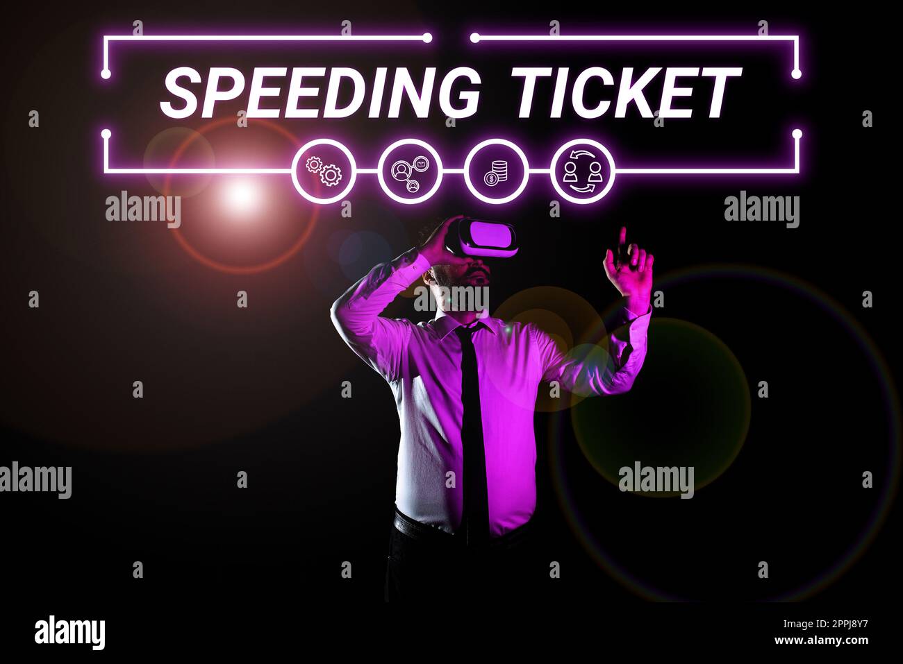 Conceptual display Speeding Ticket. Business showcase psychological ...