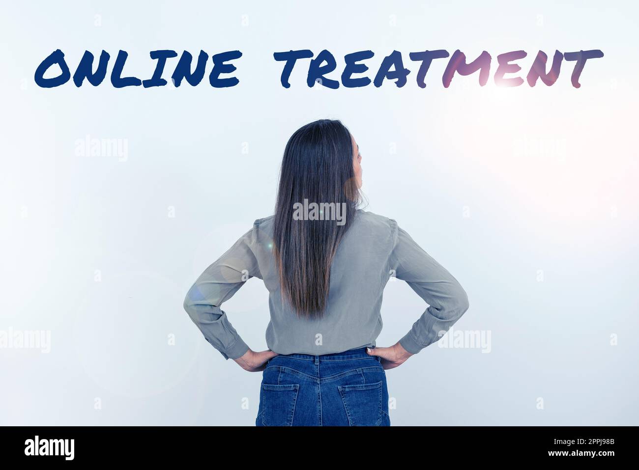 Text caption presenting Online Treatment. Internet Concept delivery of ... Text caption presenting Online Treatment. Internet Concept delivery of ...