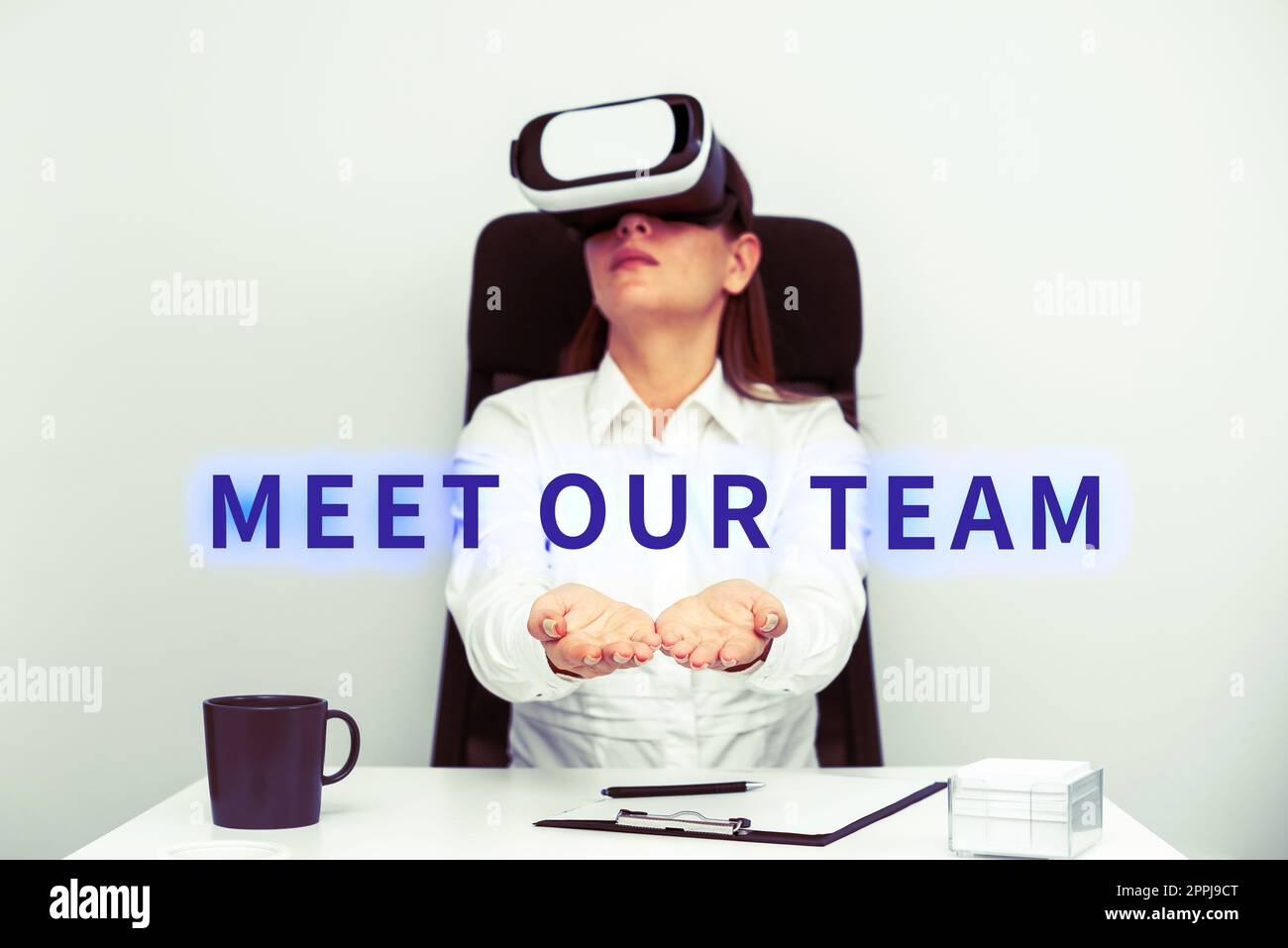 Writing displaying text Meet Our Team. Concept meaning introducing ... Writing displaying text Meet Our Team. Concept meaning introducing ...