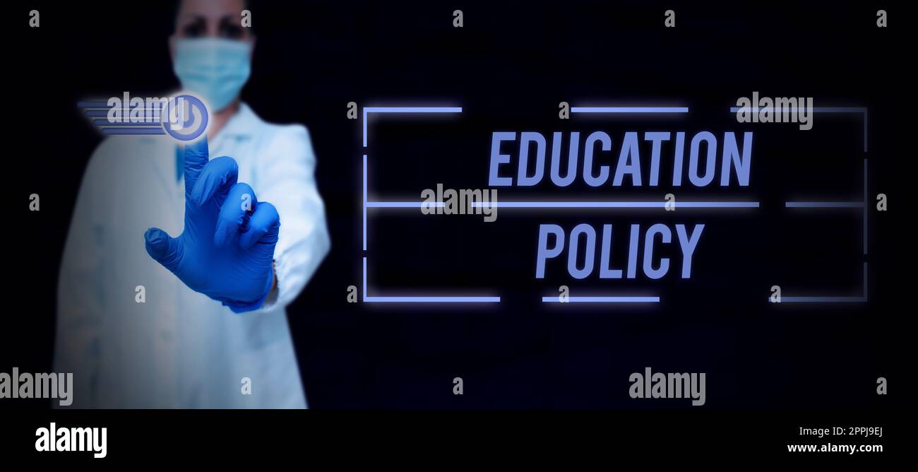Conceptual caption Education Policy. Word Written on field of study ... Conceptual caption Education Policy. Word Written on field of study ...
