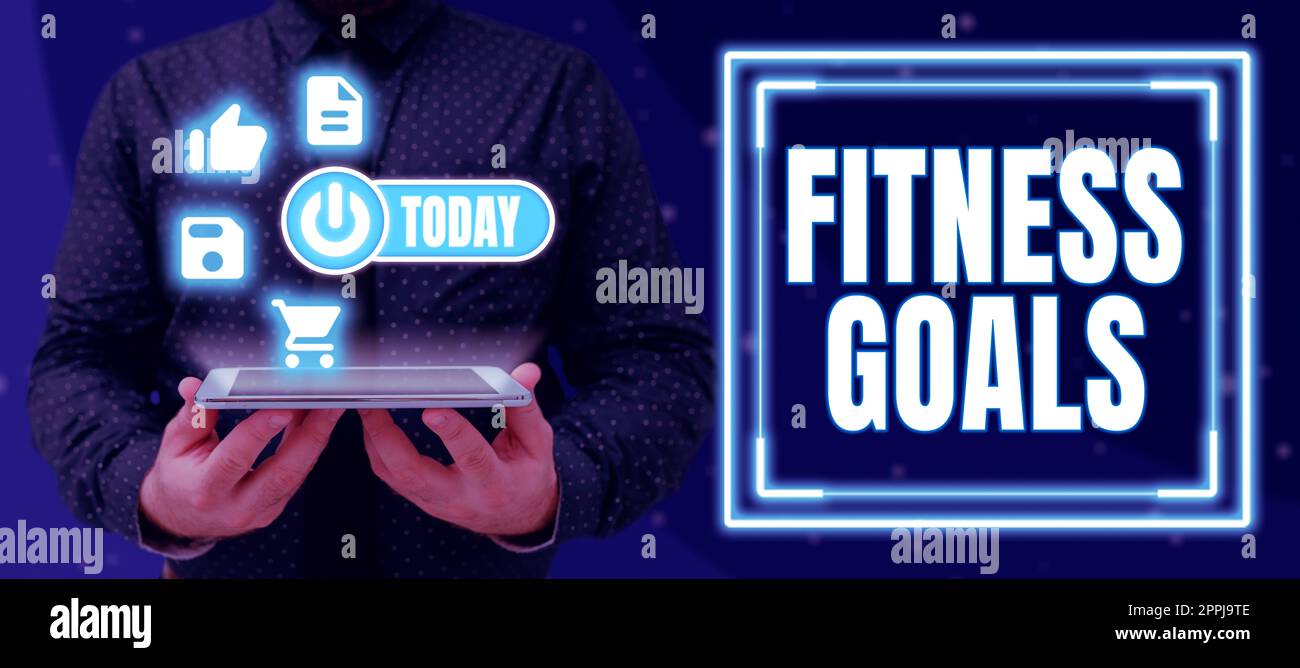 Conceptual display Fitness Goals. Concept meaning Loose fat Build ... Conceptual display Fitness Goals. Concept meaning Loose fat Build ...