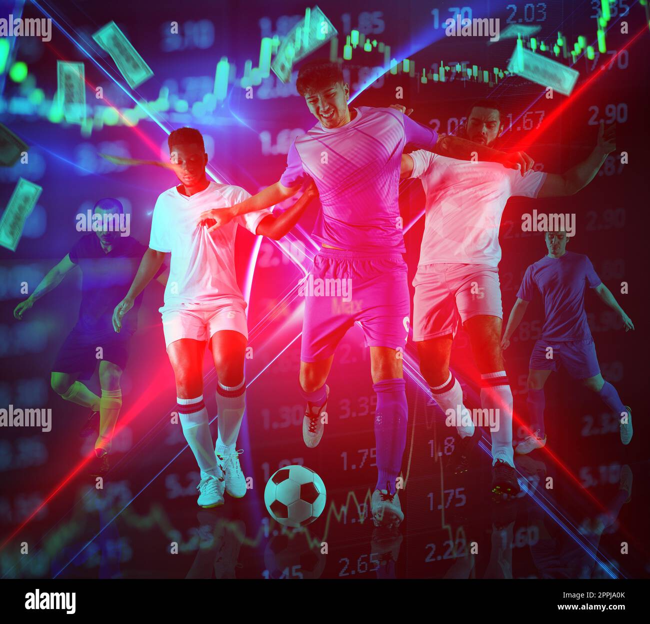 Soccer players during a match hi-res stock photography and images - Alamy