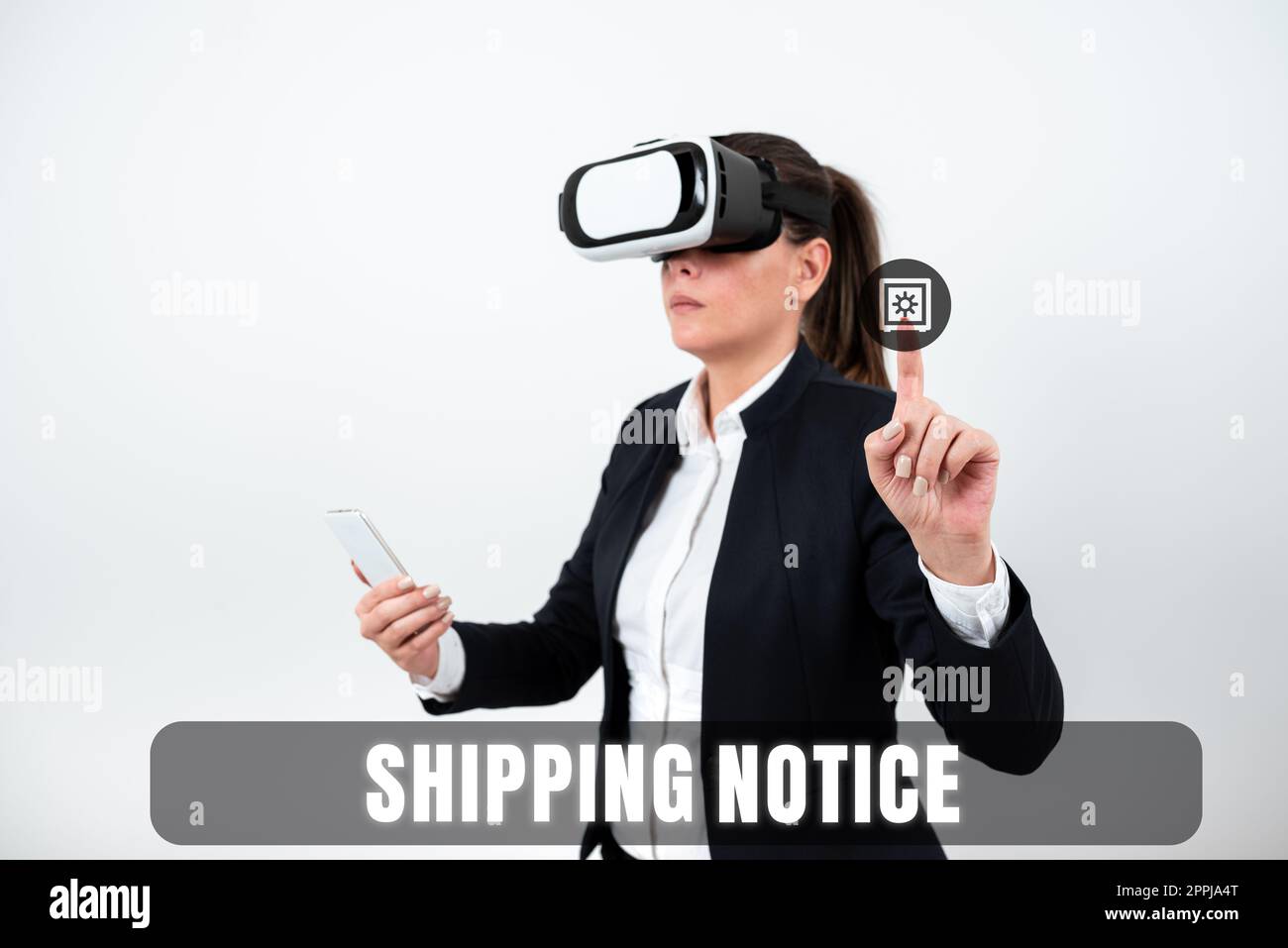 Conceptual display Shipping Notice. Business concept ships considered ...
