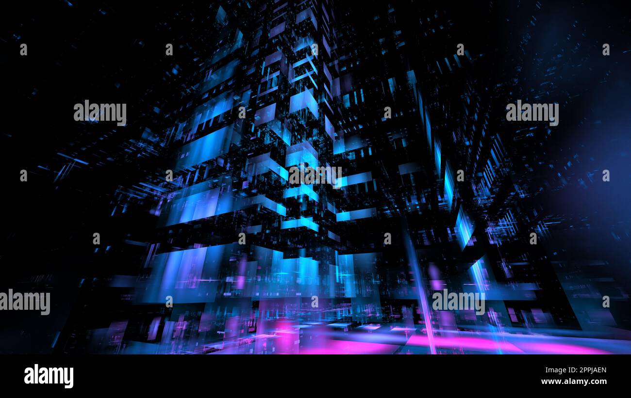 Modern digital technologies, cloud computing. Digital space ...