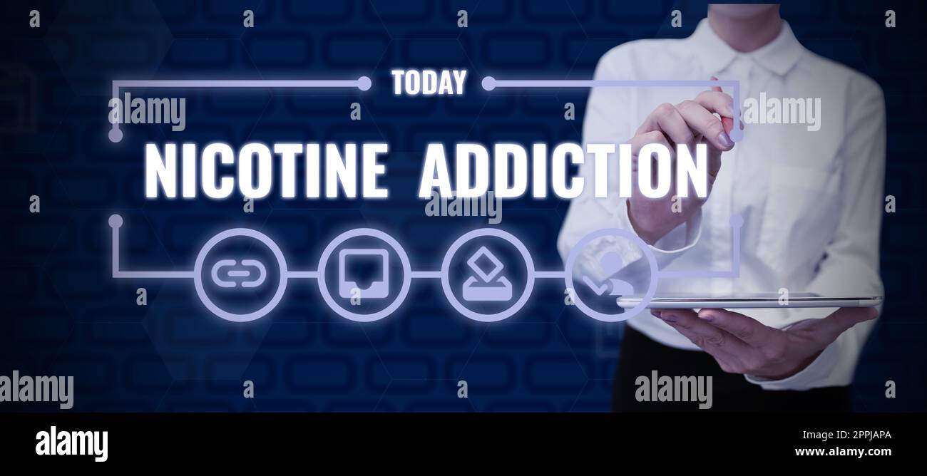 Addicted addiction nicotine hi-res stock photography and images - Alamy