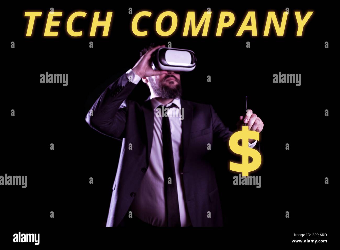 Handwriting text Tech Company. Business overview a company that invents ...