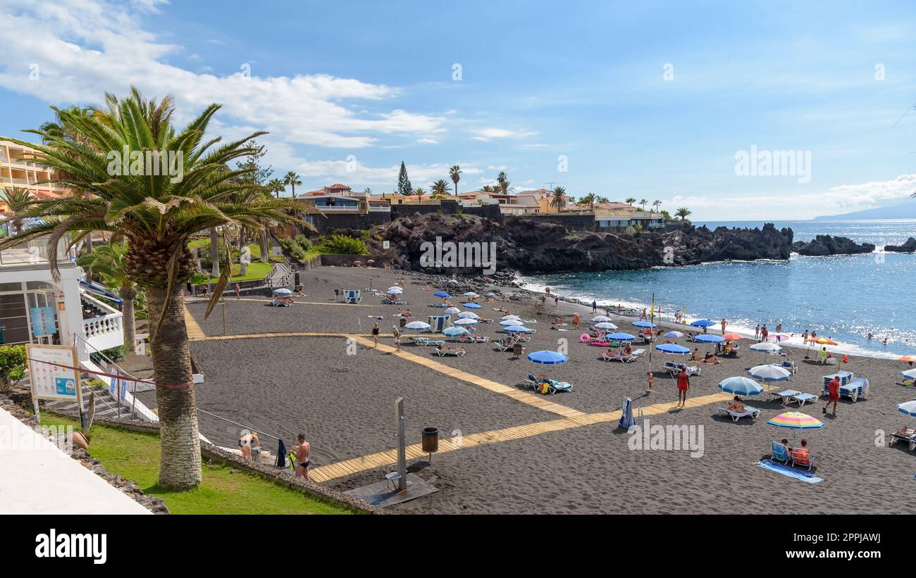 Puerto de Santiago, Tenerife, Spain - September 20, 2022: People ...