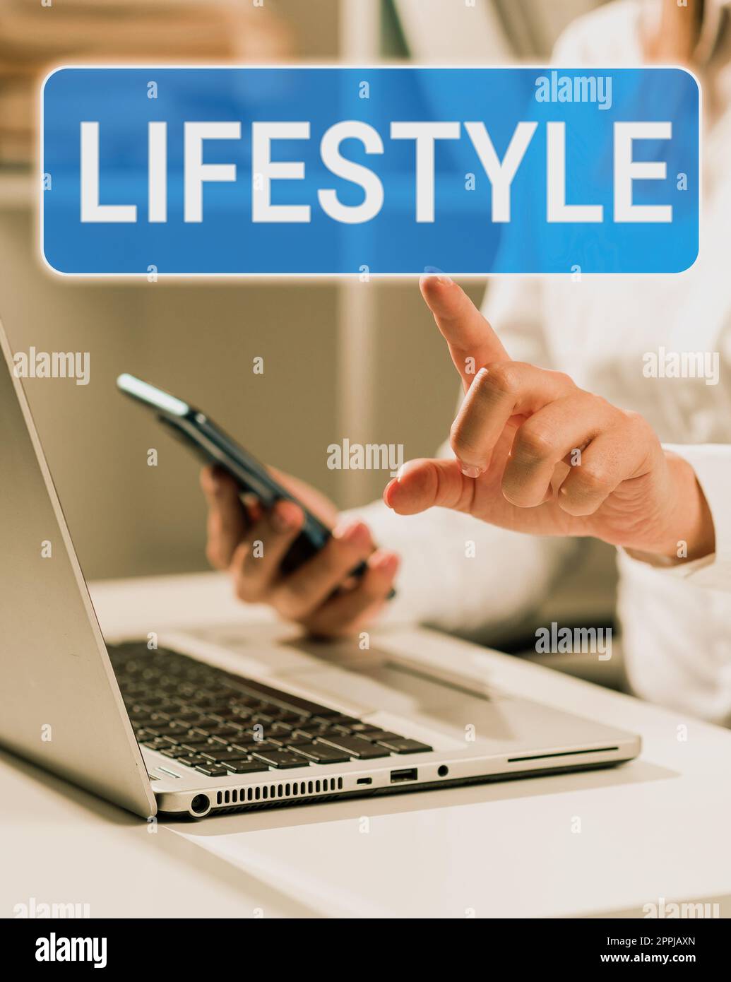 Text showing inspiration Lifestyle. Conceptual photo the typical way of ...